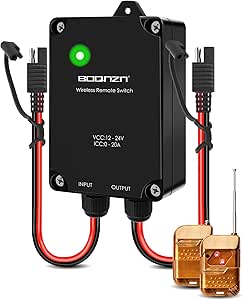 Amazon.com : 12 Volt On/Off Wireless Remote Control Switch with 2 Keys ...