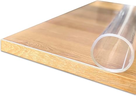 Film de table transparent 2mm d'épaisseur avec bords biseautés Profolio ...
