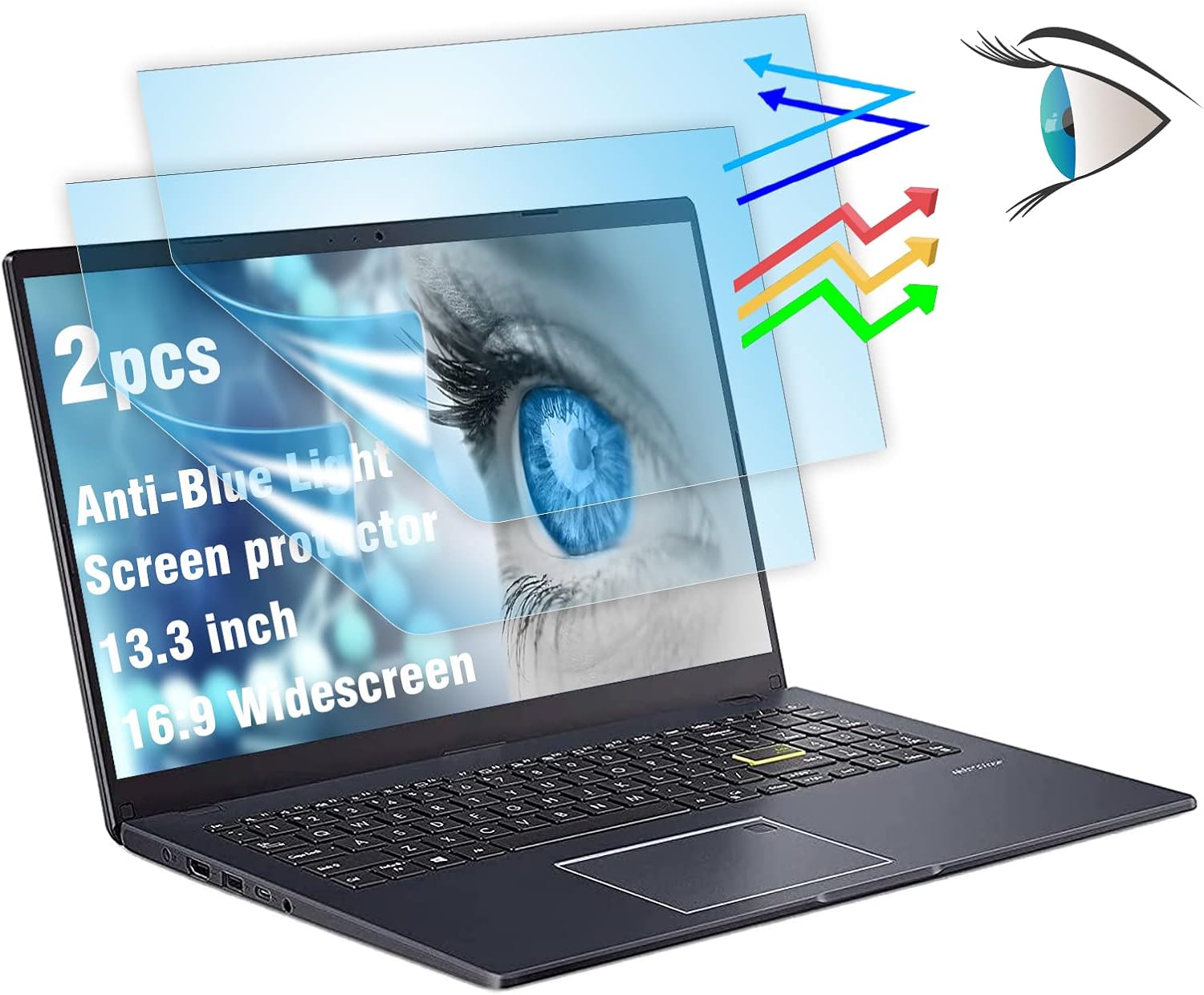 Amazon.com: KEANBOLL 2Pcs 13.3" Anti Blue Light Glare Laptop Screen ...