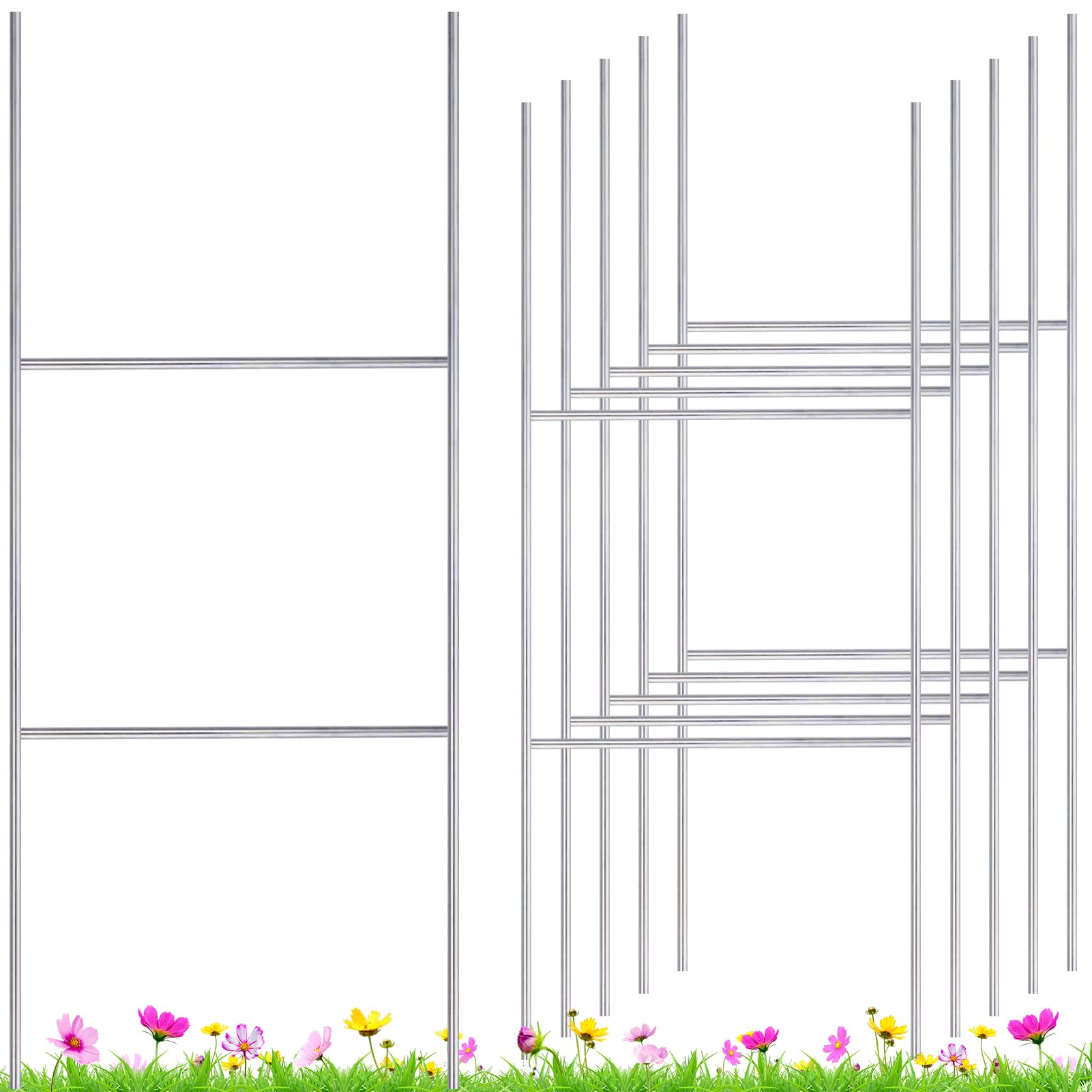 Amazon.com: Remiawy Yard Sign Stakes Metal, 17x7 Inch 5 Packs Yard ...