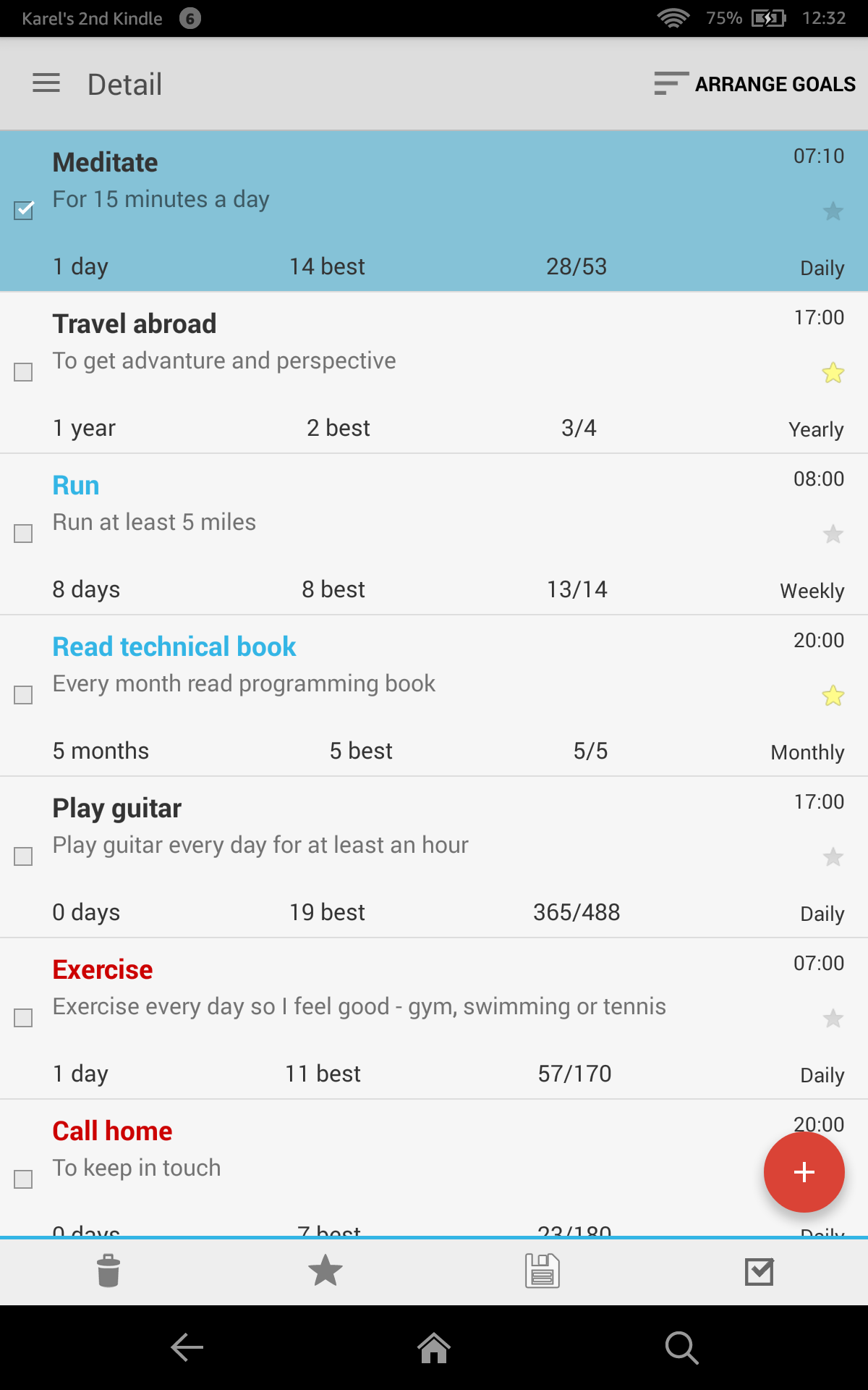 Goal Tracker - Habit Calendar - App on Amazon Appstore