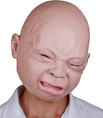 Amazon.com: LarpGears Halloween Costume Party Baby Mask Full Head for ...