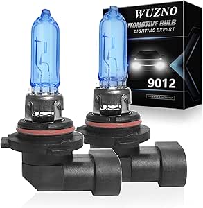 Amazon.com: 9012 Halogen Headlight Bulb 12V 55W, Hir2 White 5000K Light Bulbs Headlamp Super ...