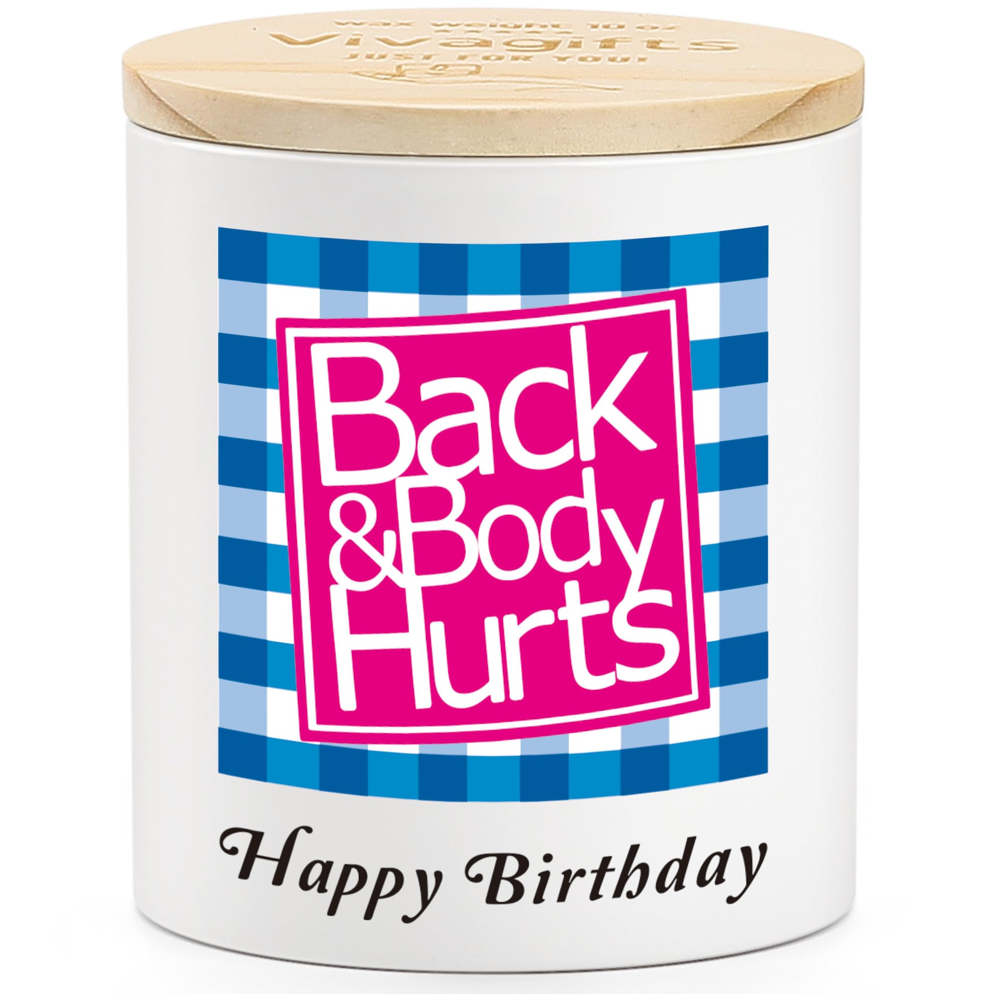 Amazon.com: 10oz Birthday Candle Gifts for Women, Funny Back and Body ...