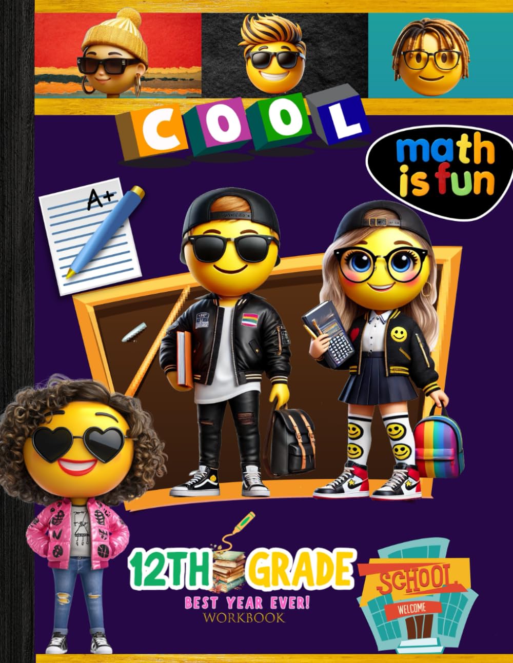 12th Grade Math Workbook: Grade Level 12 Student Homeschool Basic to ...