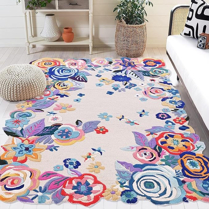 Buy HILLS CARPET OLEFIN Handmade Thick Woolen Anti Slip Carpet and Rugs ...