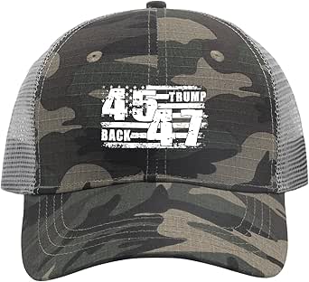 Trump 2024 45 47 Vintage American Flag Retro 4547 Trump 2024 Cap River ...