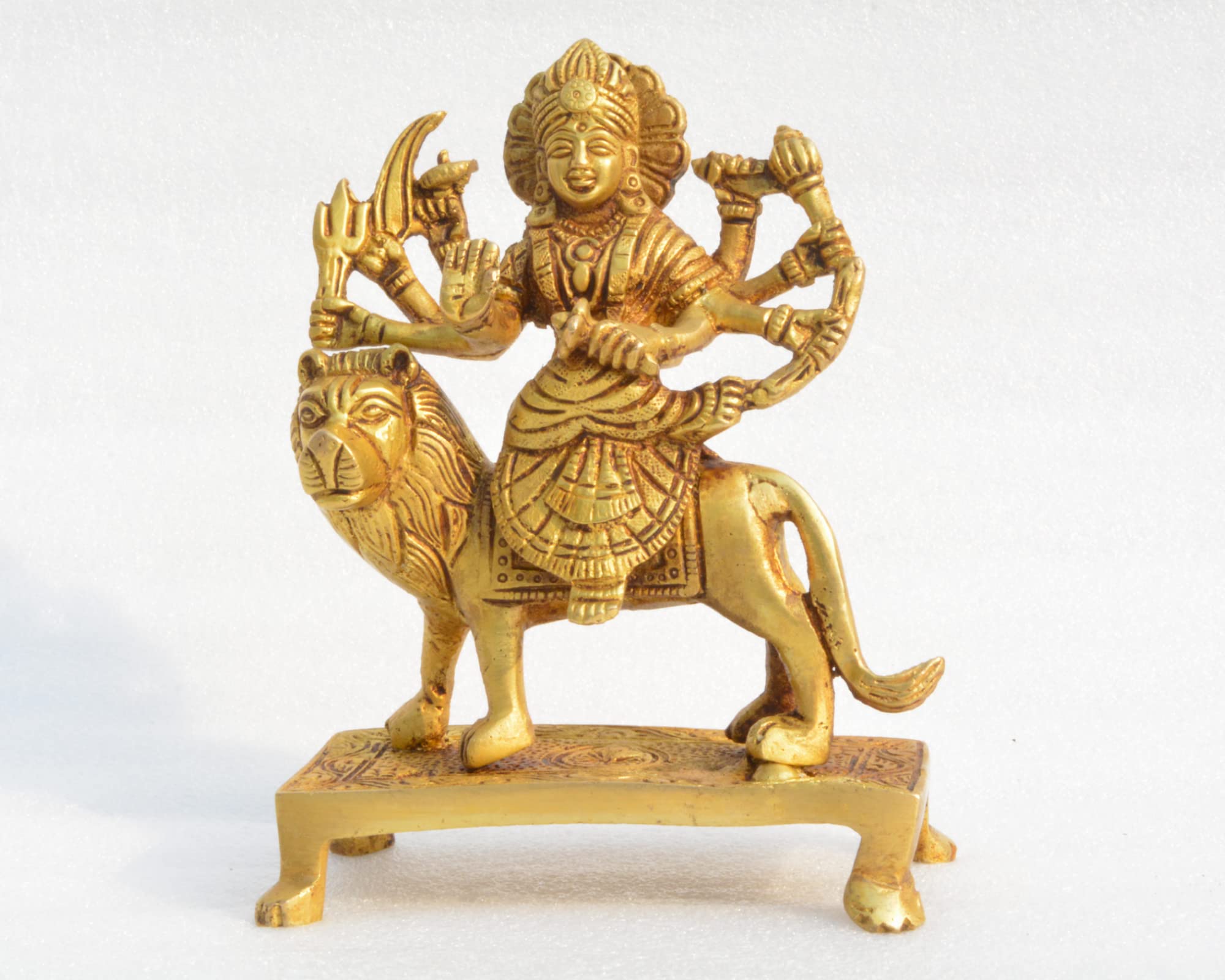 Brass Handicraft Religious Goddess Maa Durga Mata Idol Sculpture For ...