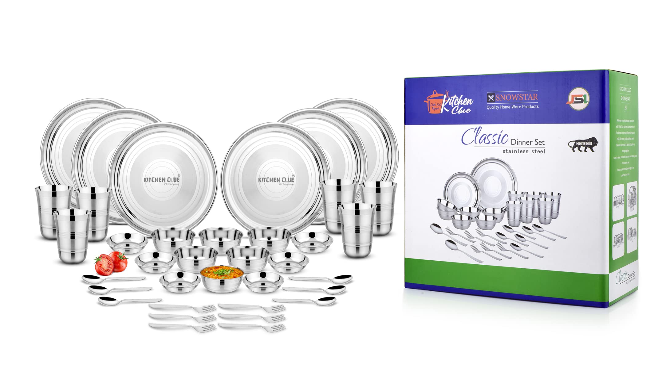 Steel Dinner Set Price
