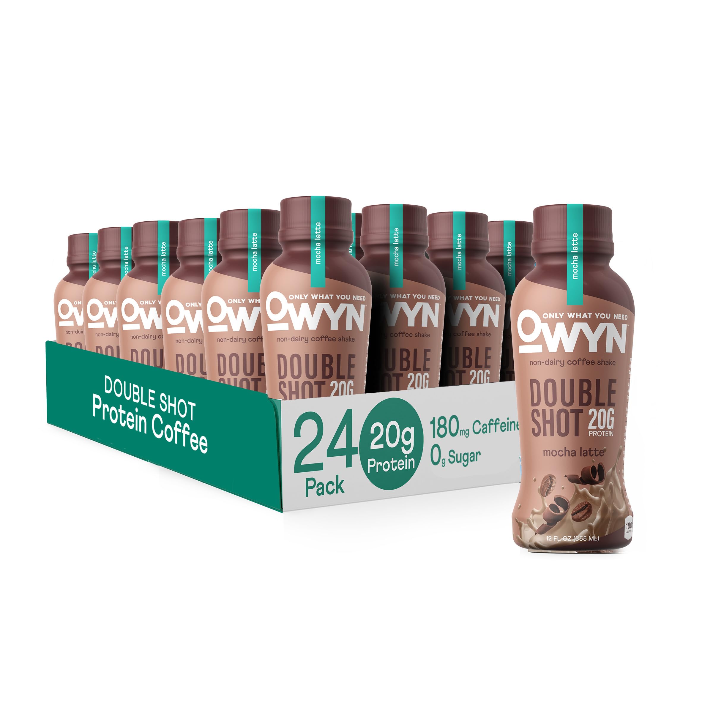 OWYN Only What You Need Double Shot Coffee Protein Shake, 180mg ...