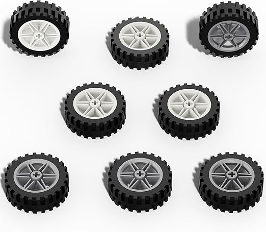 Amazon.com: Large Size Wheels and Tires Building Kit, 30mm Diameter ...
