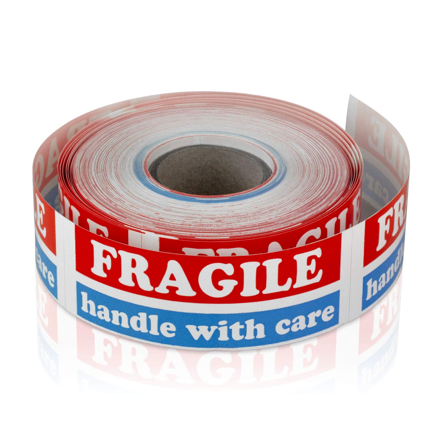 Buy 1200 Labels, 3 x 1 inch, Red/ White/ Blue - Fragile Labels, Fragile ...