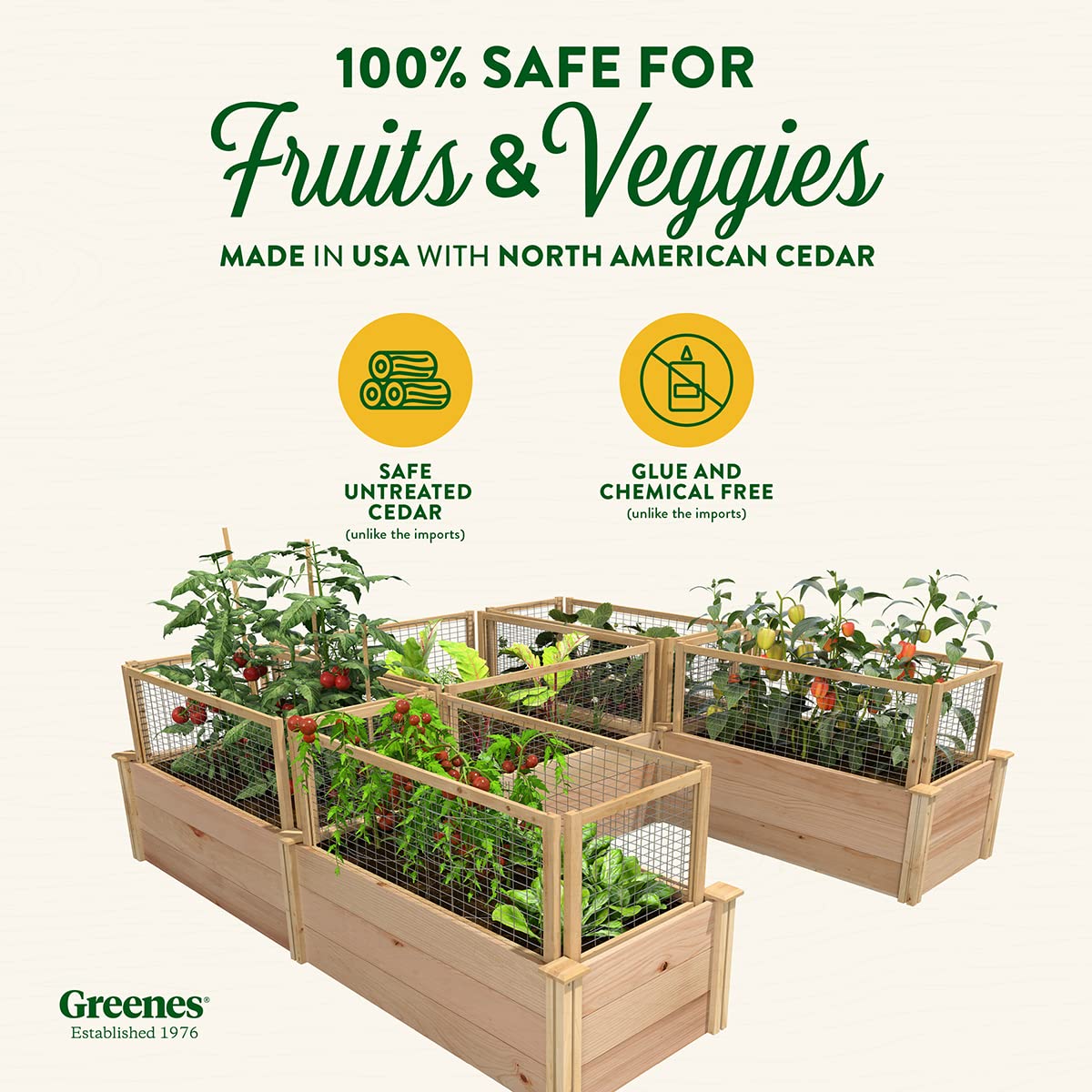 Cedar Raised Garden Fence Amazon.com: Greenes Fence Premium Cedar