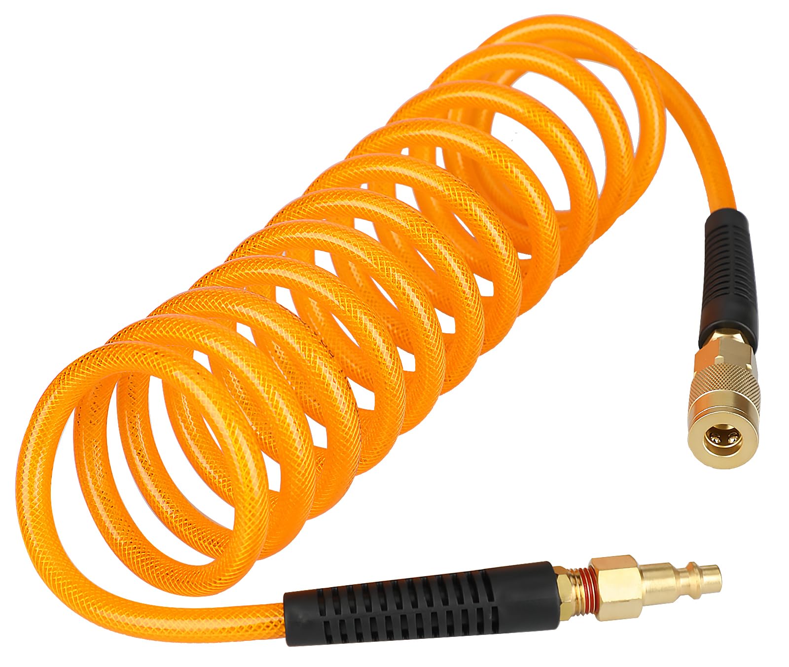 Snapklik.com : YOTOO Reinforced Polyurethane Recoil Air Hose 1/4" Inner ...