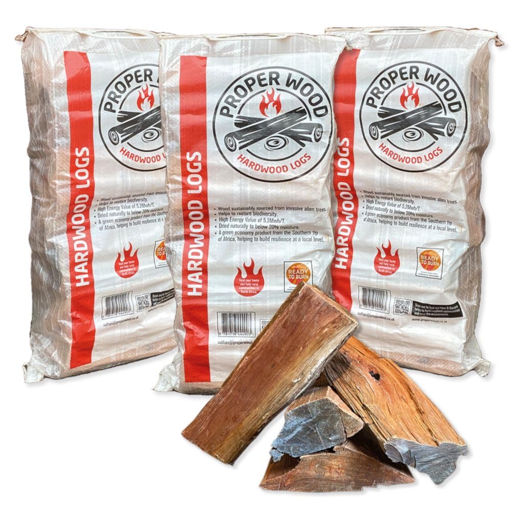 90L Proper Wood Eucalyptus South African Brine Cooking Hardwood Logs ...