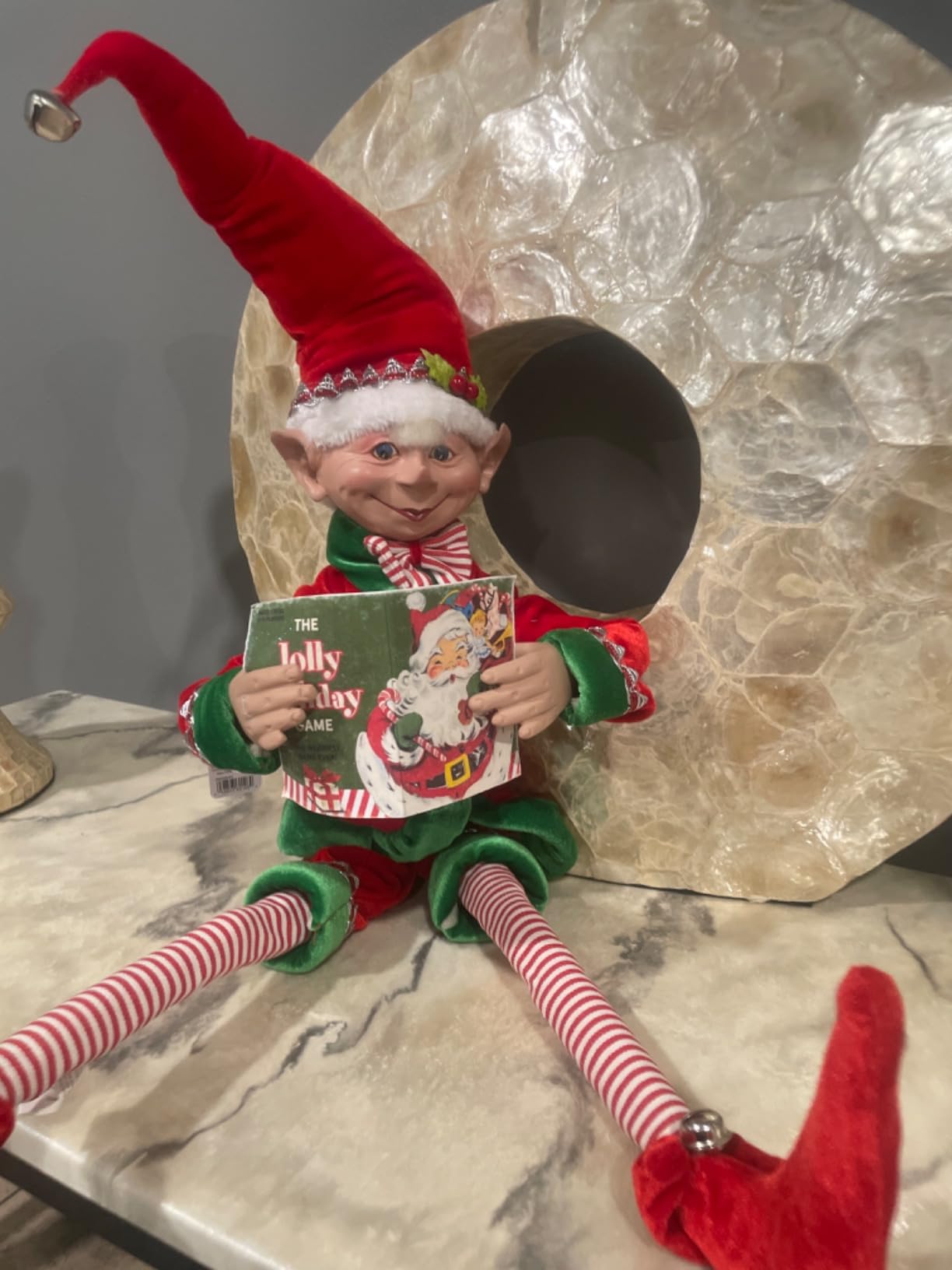 Amazon.com: RAZ Imports Posable Christmas Elf, 30" Tall, Red and Green ...