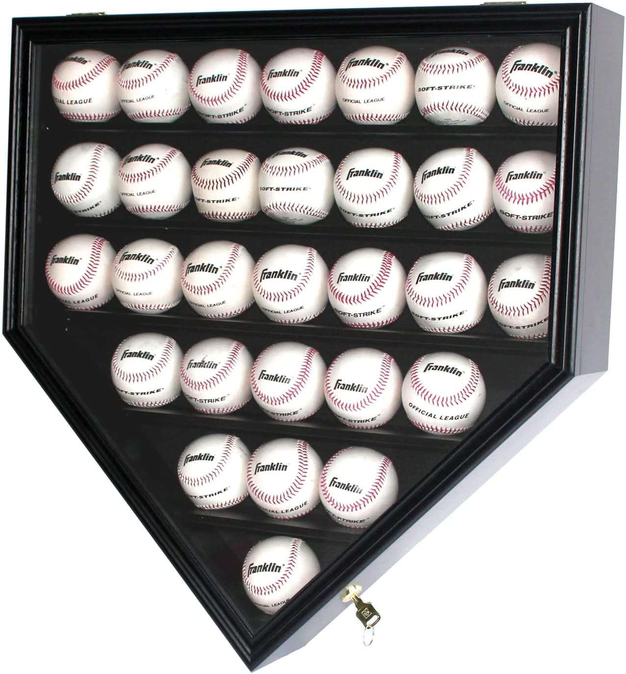 Amazon.com: DisplayGifts Baseball Display Case Frame Shadow Box Wall ...
