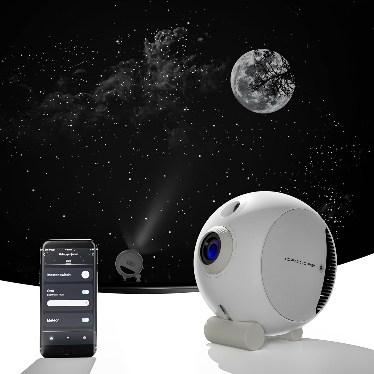 Orzorz Star Projector Plus, Galaxy Night Light, Home Planetarium ...