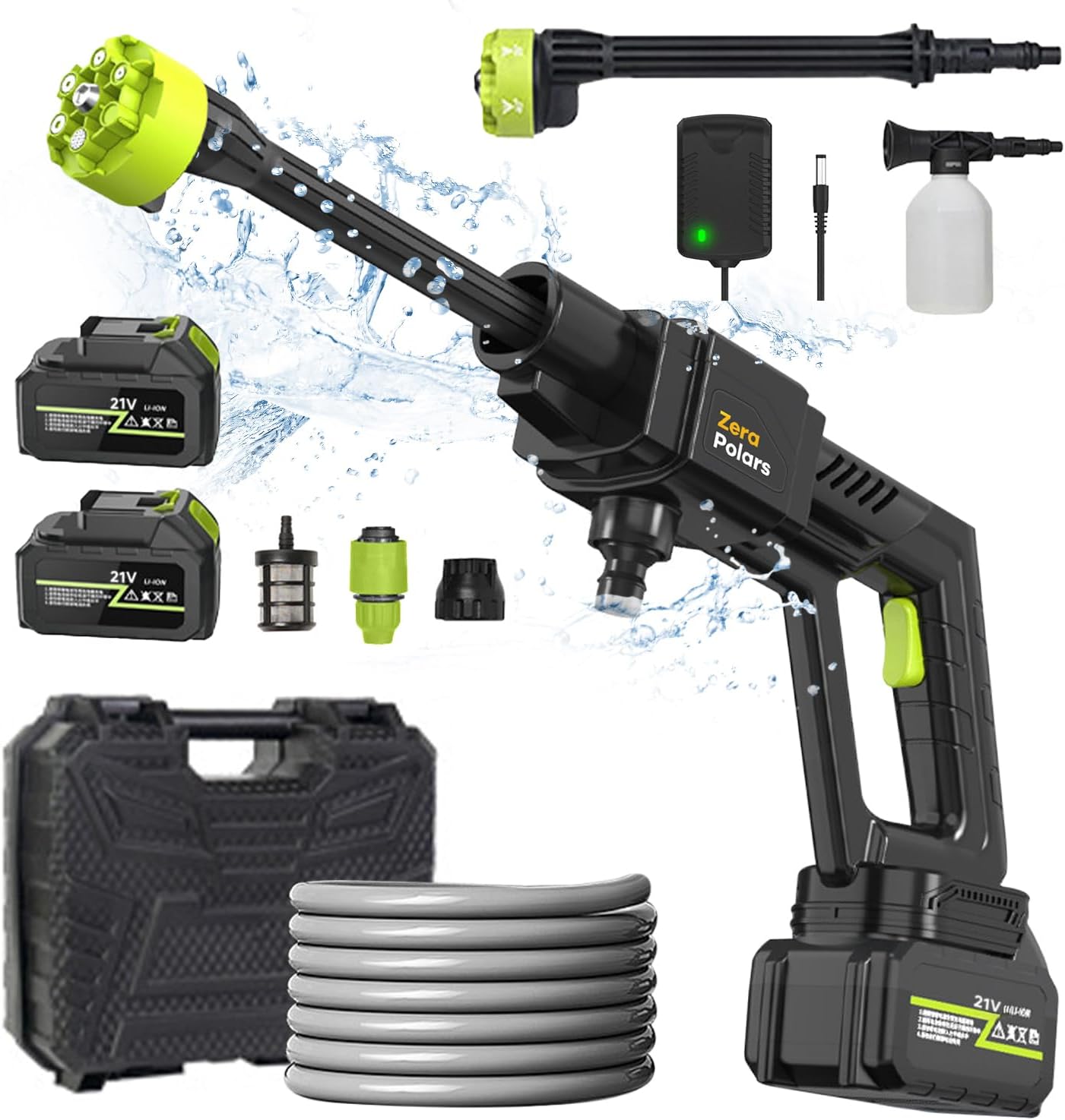 Amazon.com : Cordless Power Washer, Portable Battery Powered Pressure ...