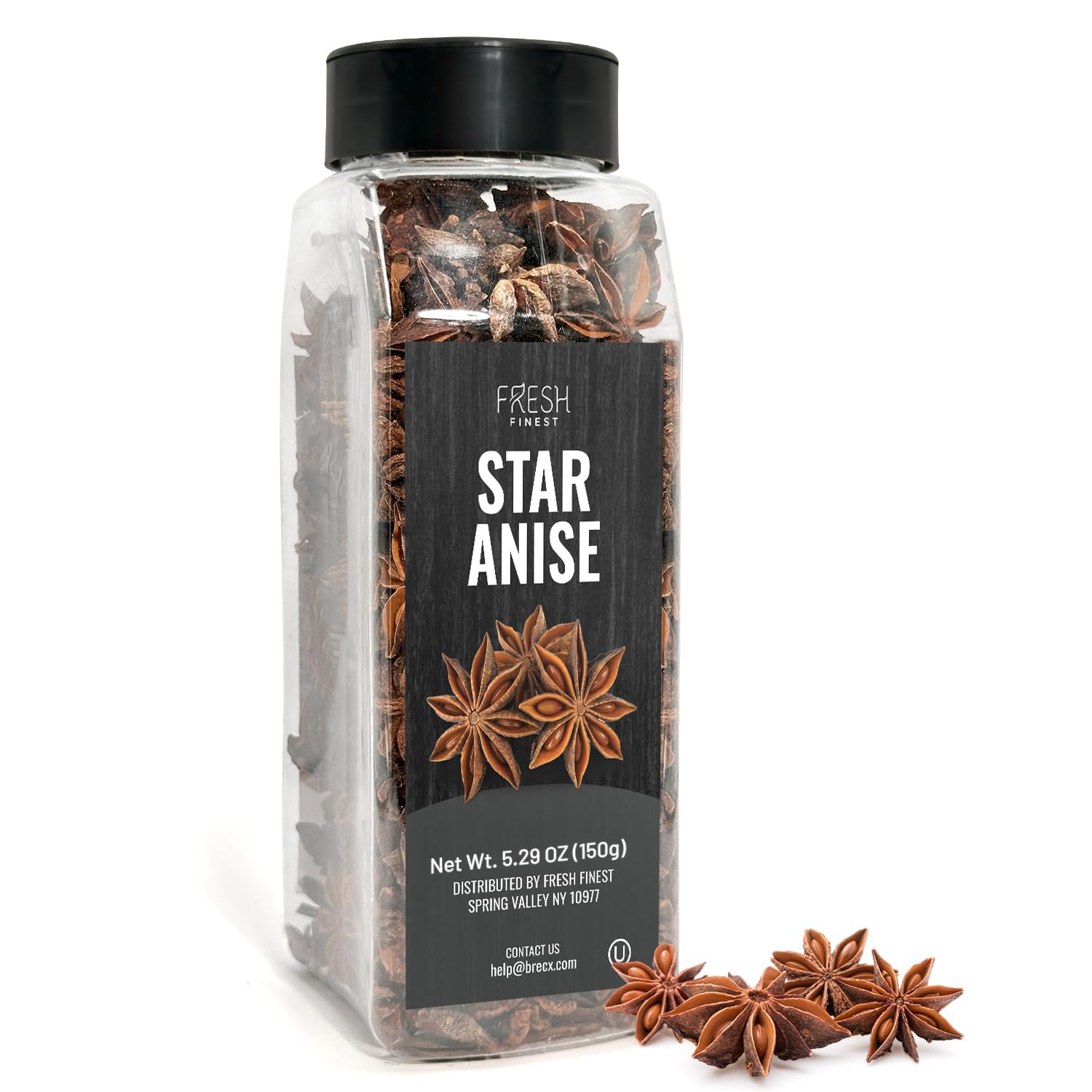 Amazon.com : Fresh Finest Whole Star Anise 5.29oz - Premium Quality Star Anise Whole - All ...
