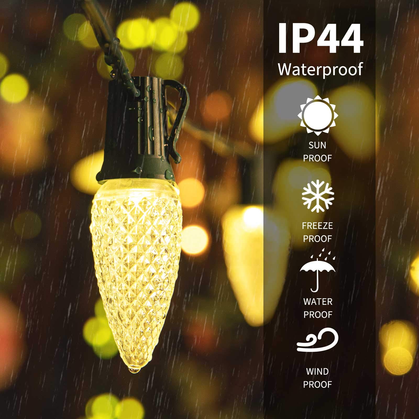Snapklik.com : 100 Pack C7 LED Replacement Christmas Light Bulbs, C7 ...