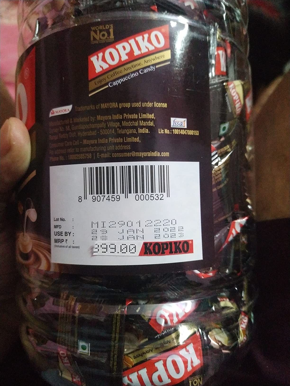 KOPIKO Cappuccino Coffee Candy - World's No 1 Coffee Hard Candy ...
