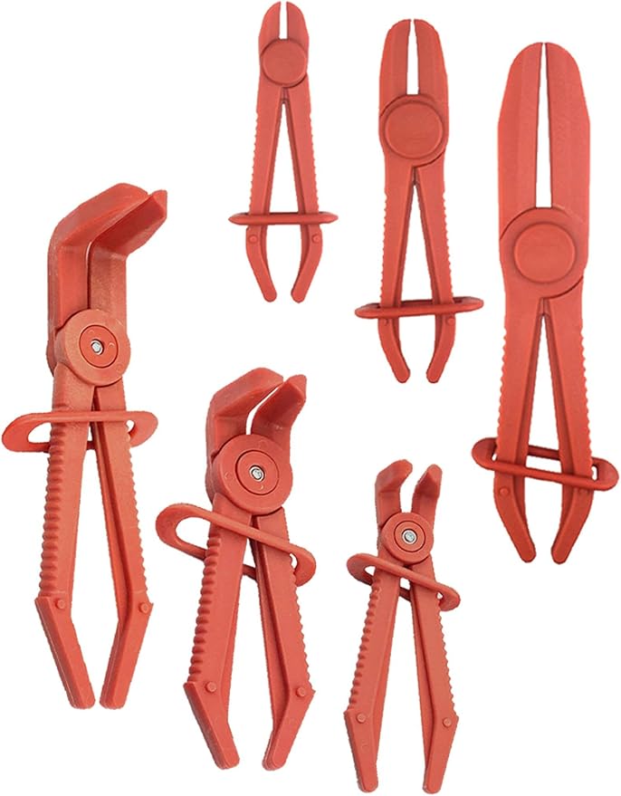 Amazon.com: CALIDAKA 6pcs Fuel Line Clamp Pliers Hose Pinch Off Pliers ...