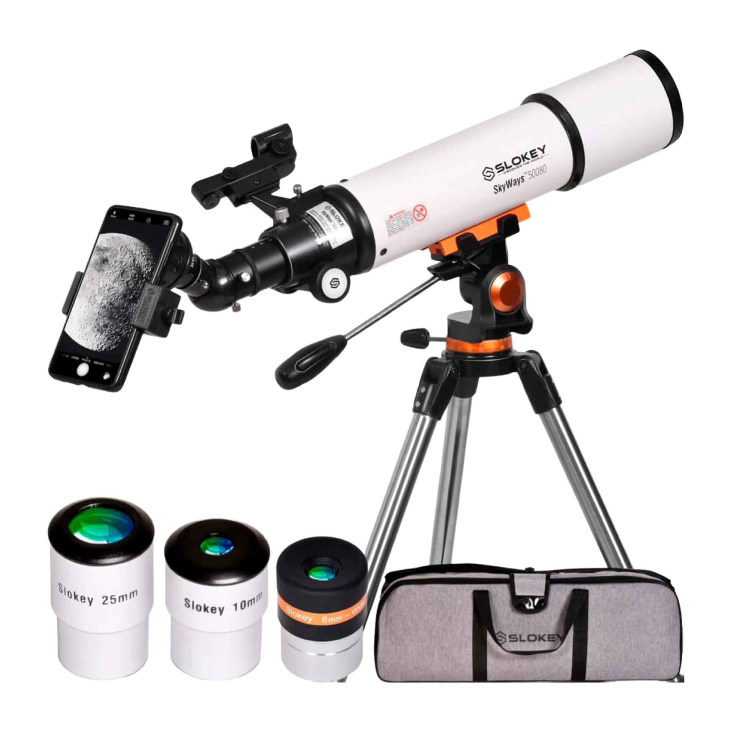 Slokey 50080 Astronomical Telescope for Kids - Portable 25x-250x ...