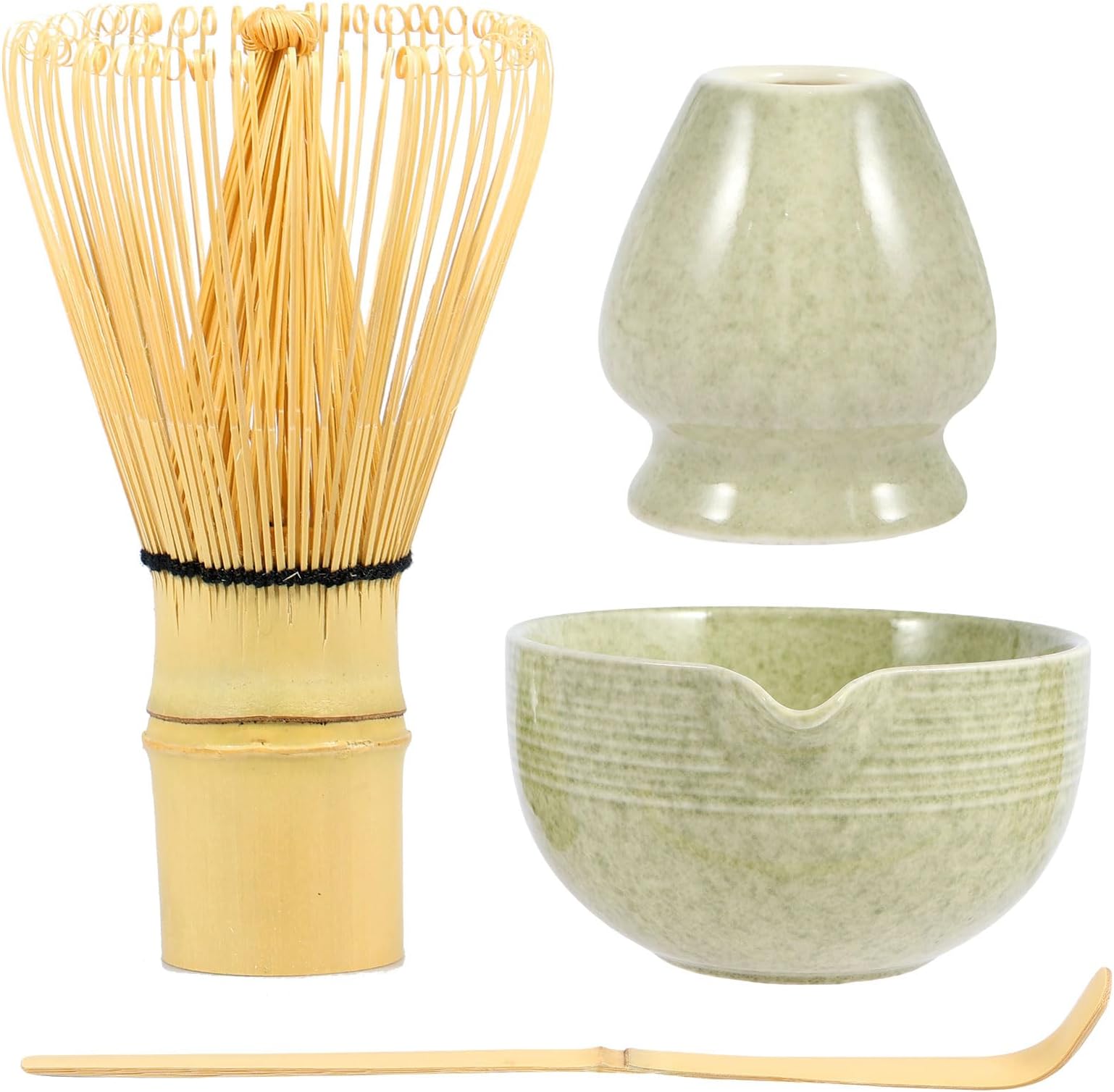 WDKXCN 4Pcs Matcha Tea Set, Matcha Whisk Set, Matcha Set Kit, Matcha ...