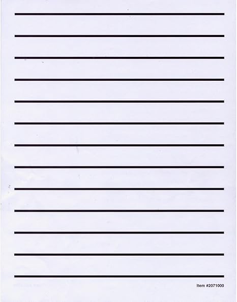 Amazon.com: Low Vision Writing Paper - Bold Line -1 pad : Office Products