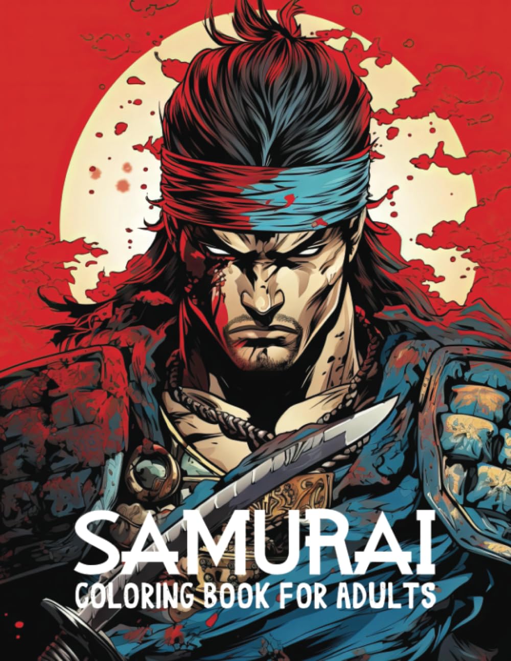 Amazon.com: Samurai Coloring Book For Adults: 25 Designs. Samurai ...