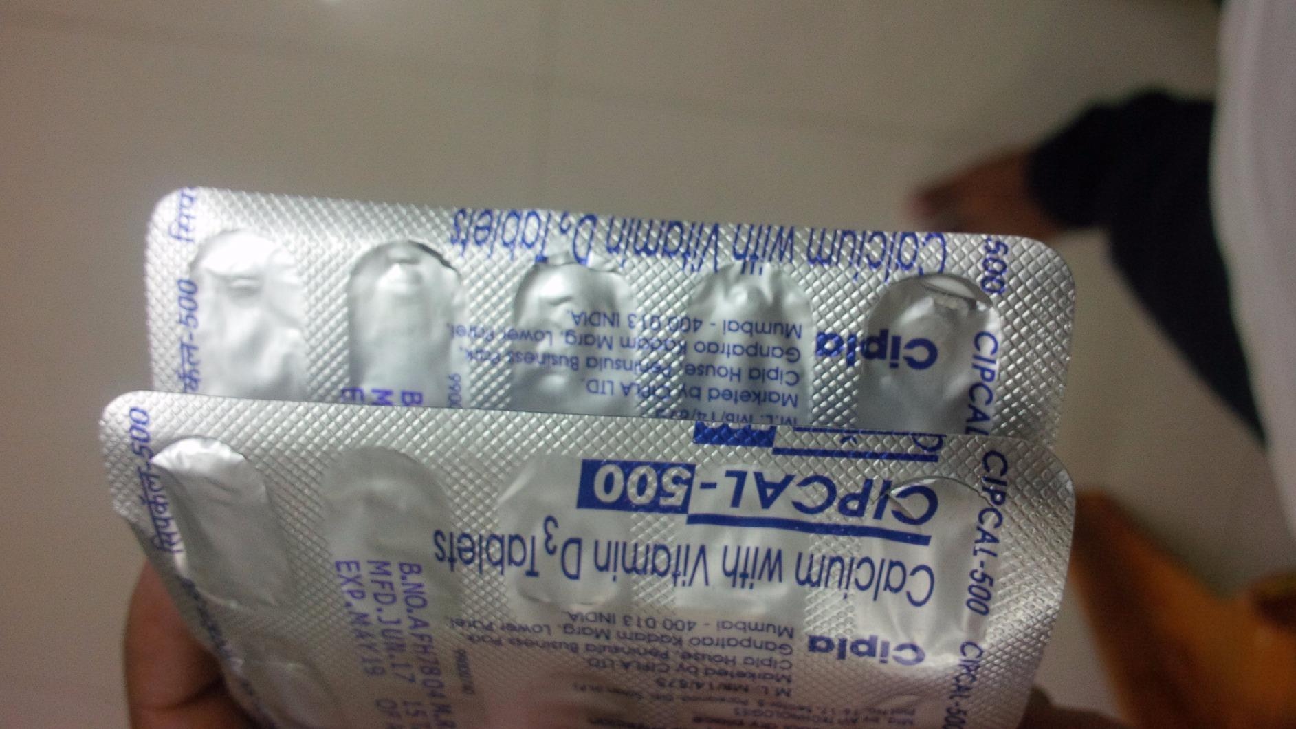 Cipla Cipcal 500 Tablet for Bone, Joint and Muscle Care | 15 Tablets in ...