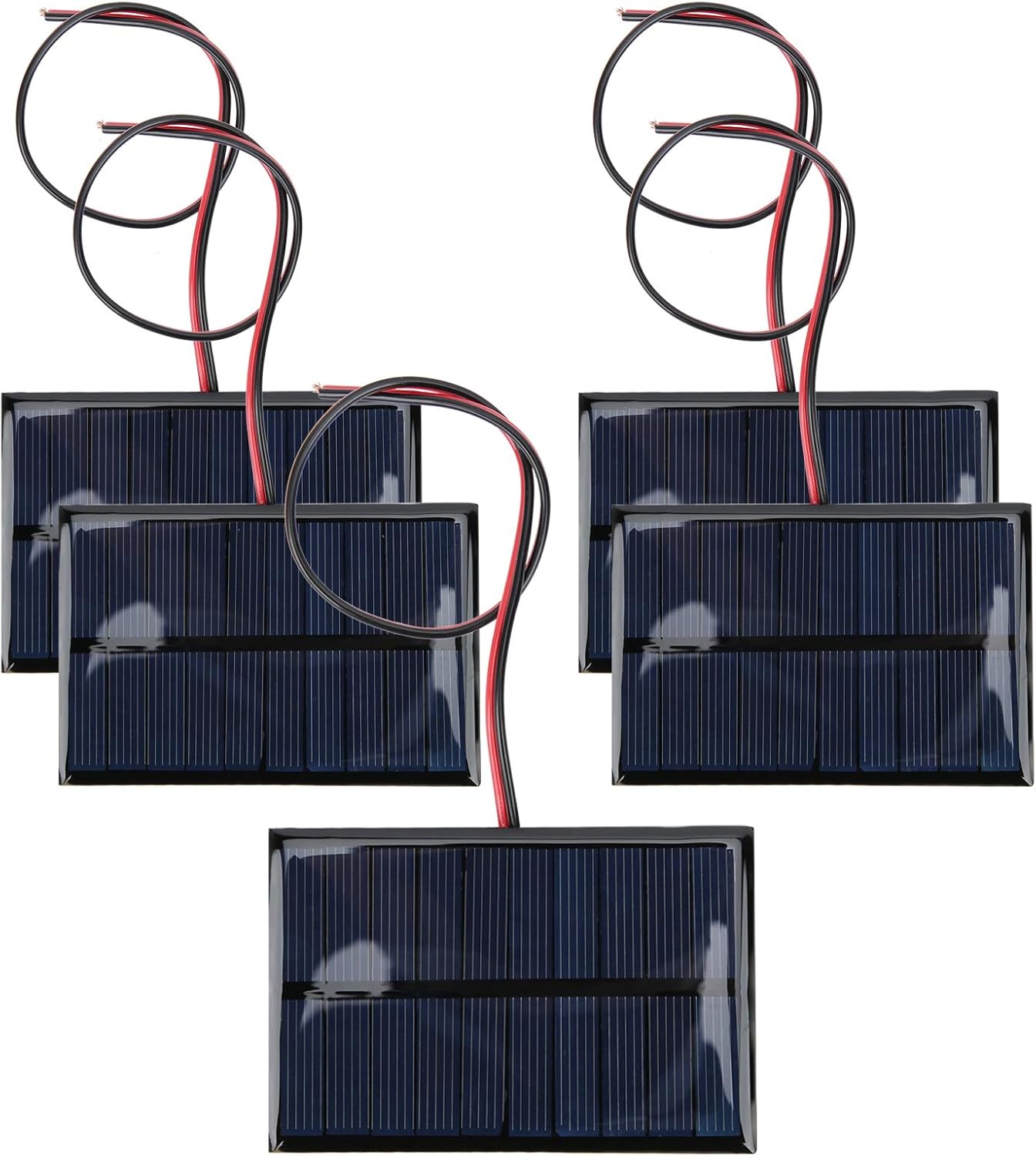 Amazon.com : 5pcs Mini Small Solar Panel Module, DC5V 150mA Solar Panel ...