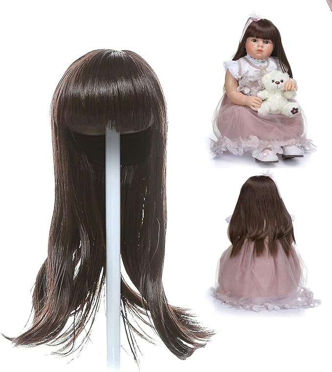 Amazon.com: ROSHUAN Reborn Wigs for Reborn Toddler Baby Dolls Vertical ...