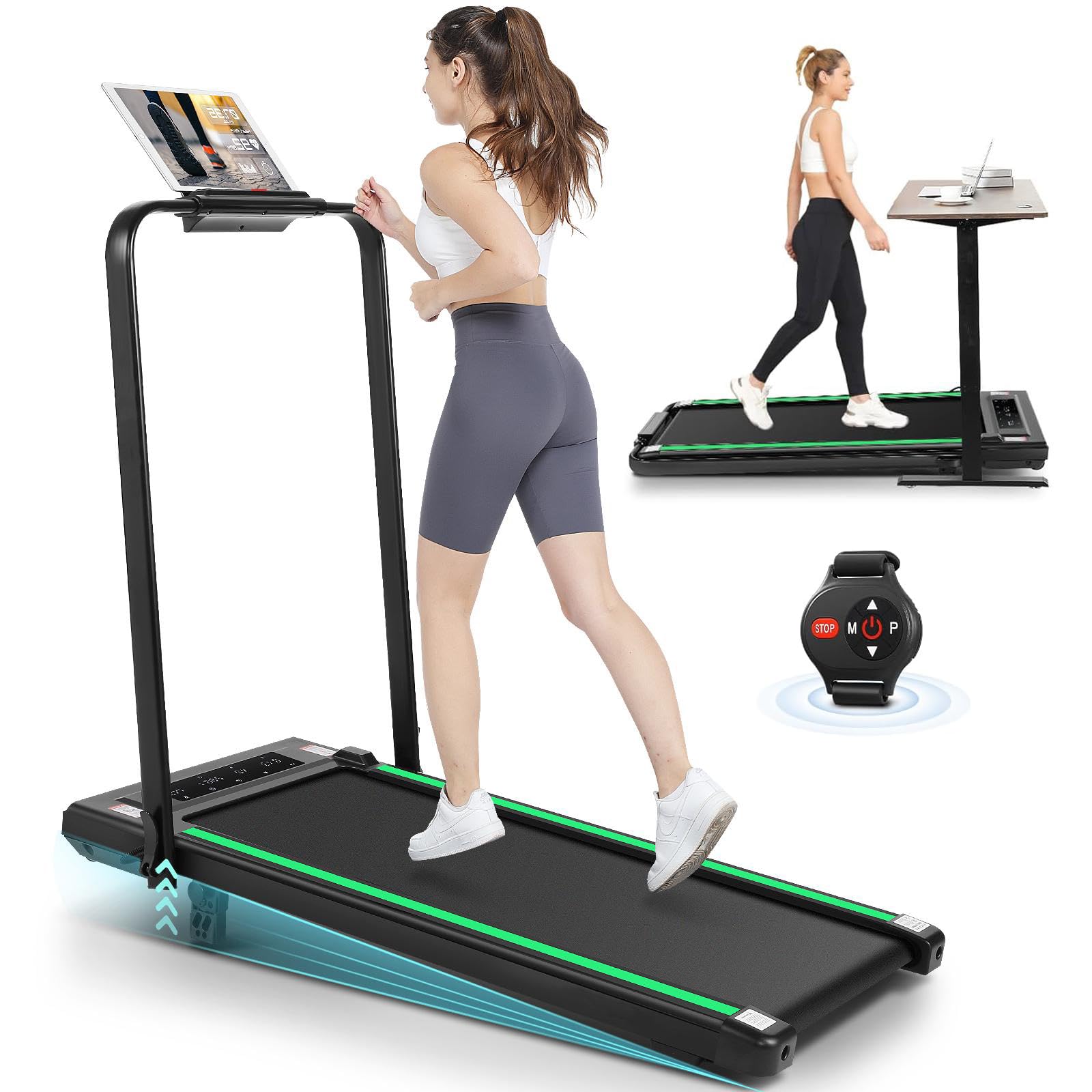 Snapklik.com : ANCHEER Treadmills, 3 In 1 Folding Treadmill