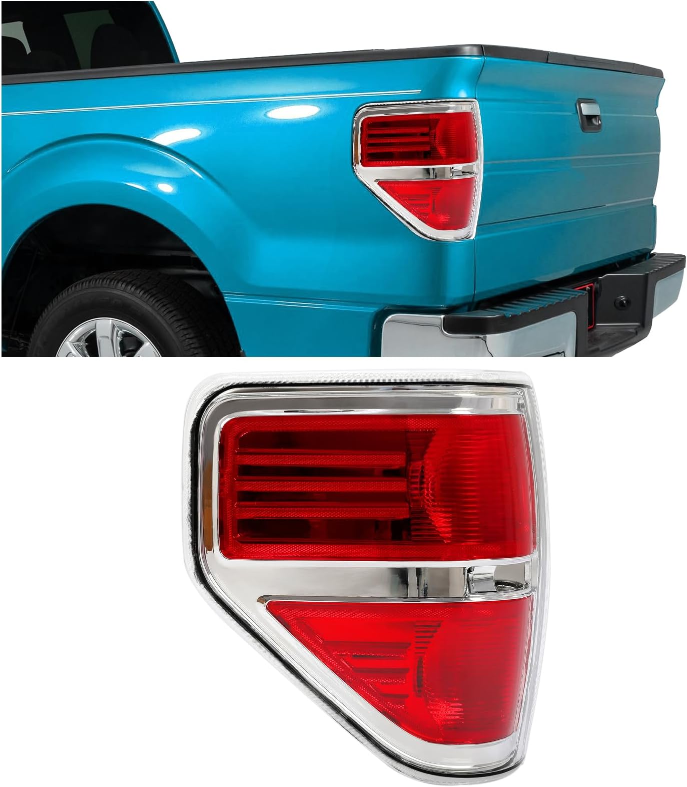 Amazon.com: HECASA Tail Light Compatible with 2009-2014 Ford F-150 ...