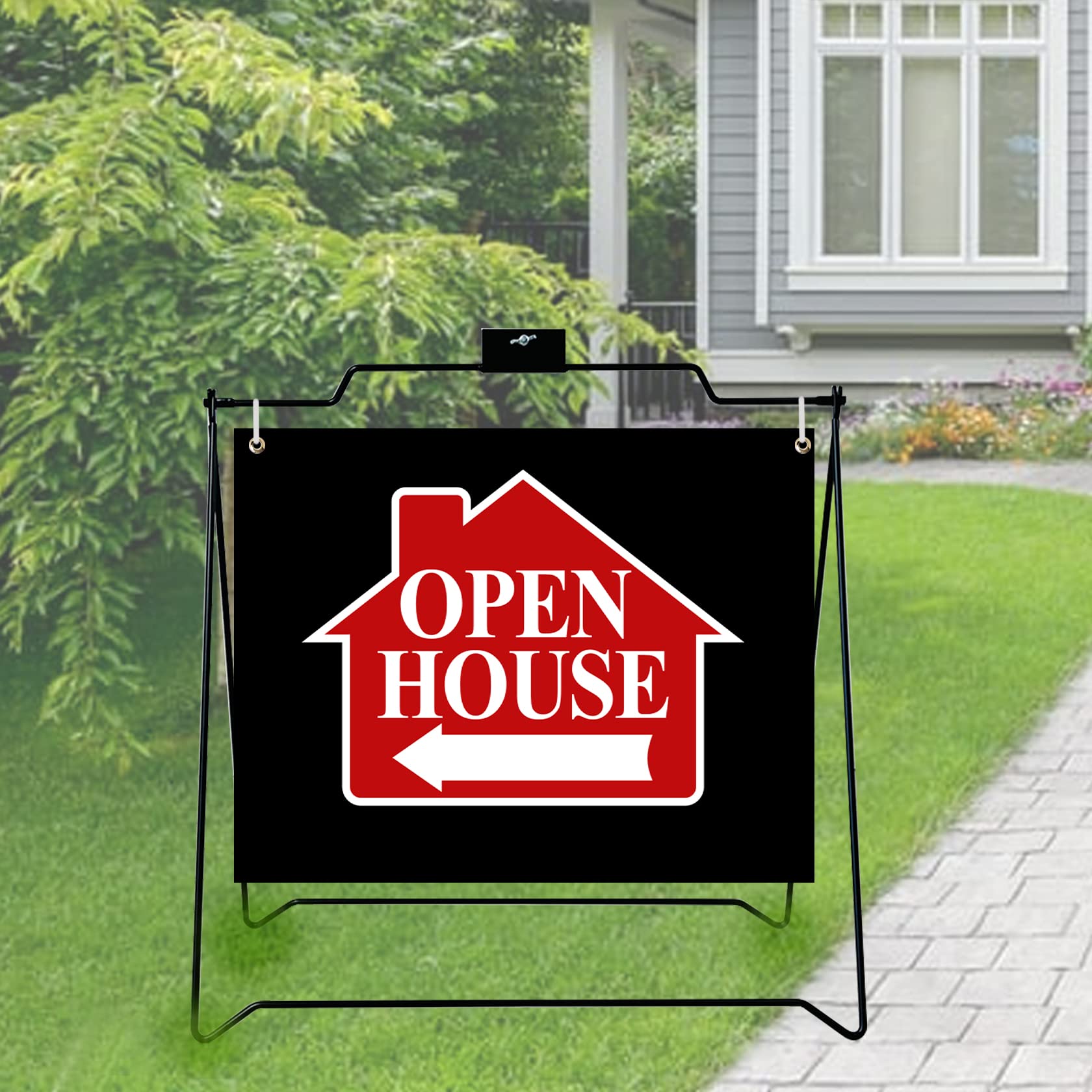 Open House Sidewalk Signs Open House In Progress Door Sign NOW