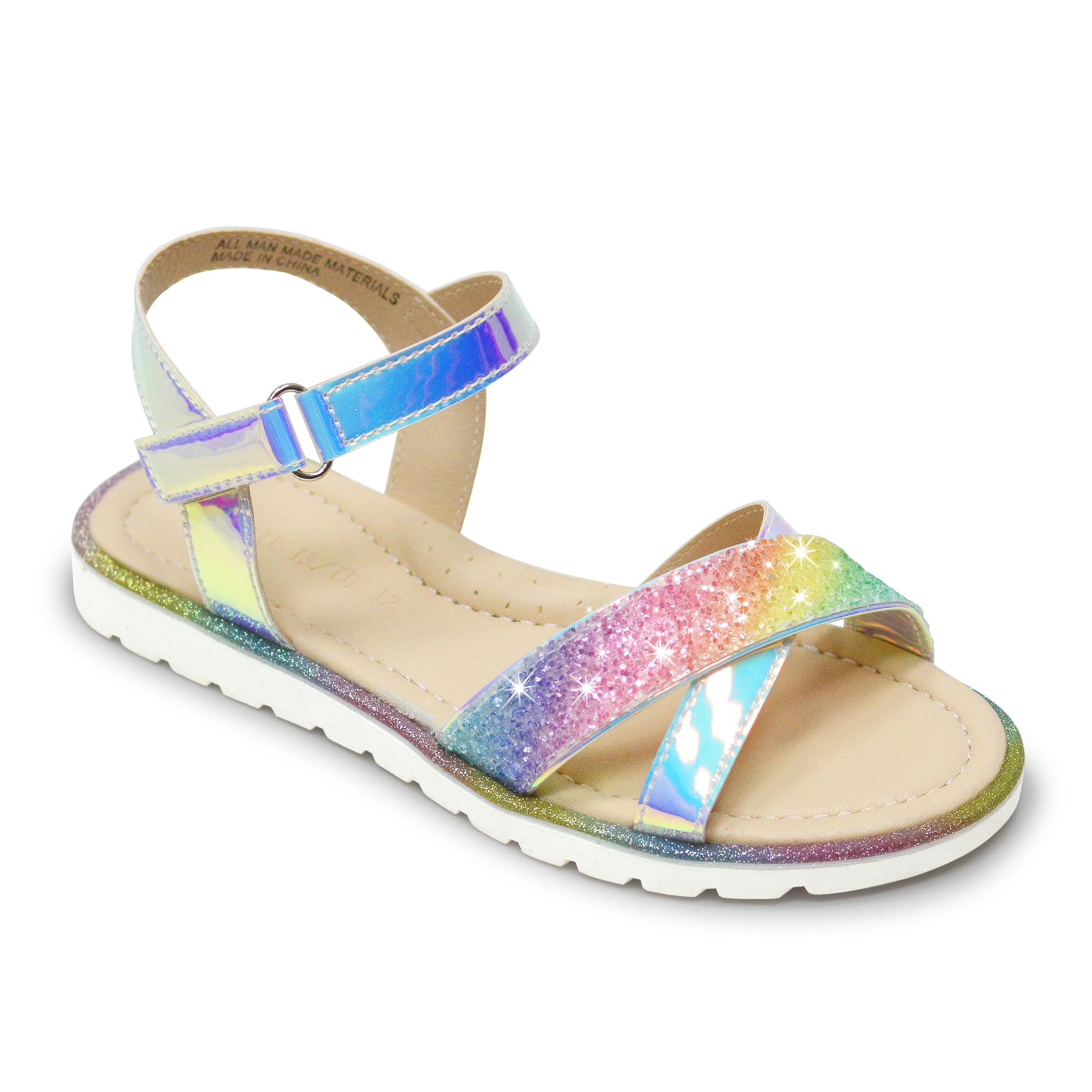 Snapklik.com : Girls Sandals Cute Open Toe Sandals Glitter Party ...