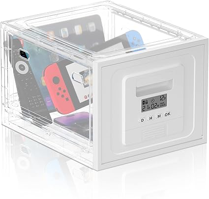 Amazon.com : Timed Lock Box, Phone Lock Box with Timer, Small Time Lock ...