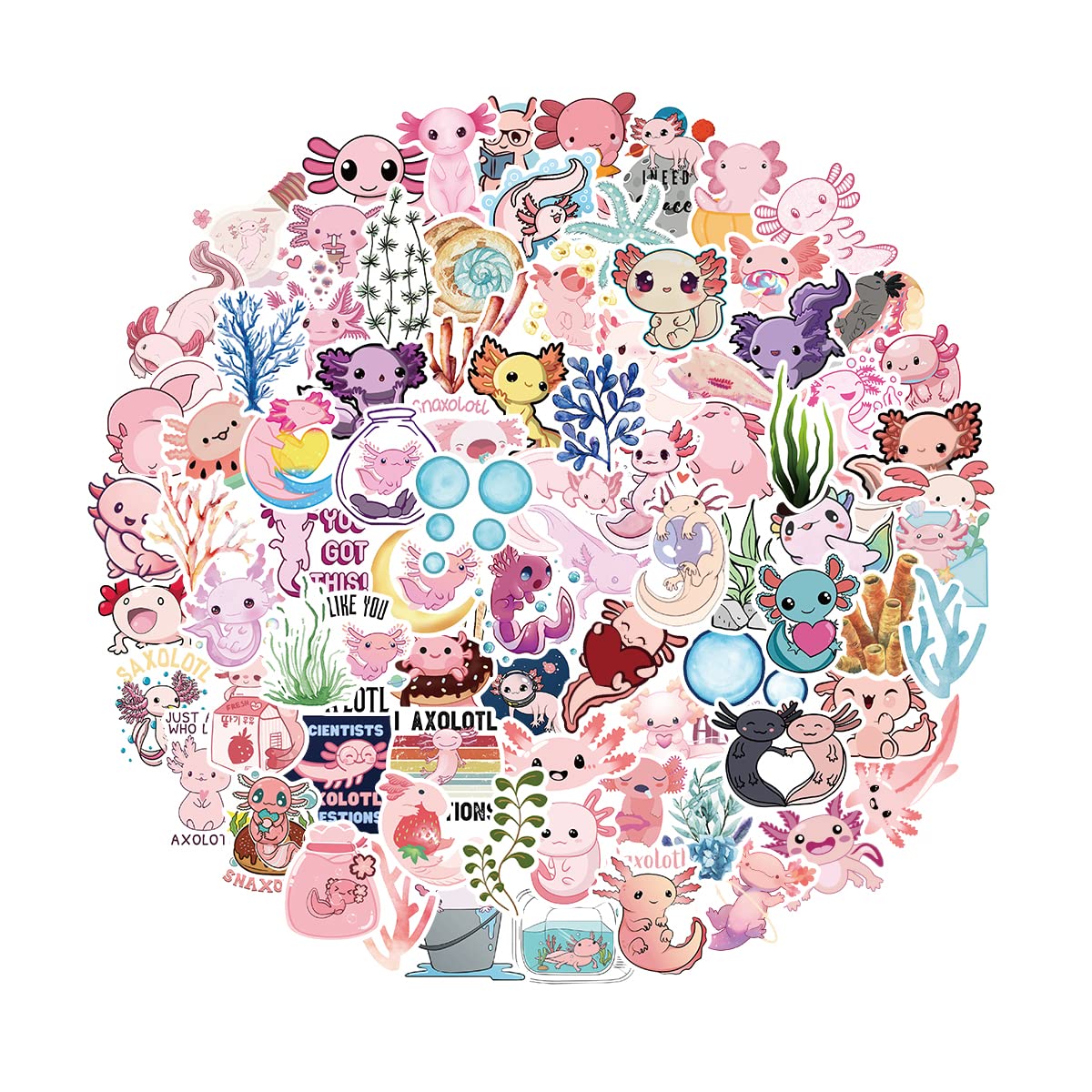 Buy Salamander Stickers,100 PCS/Pack, Cute Animal Sticker for Kids ...