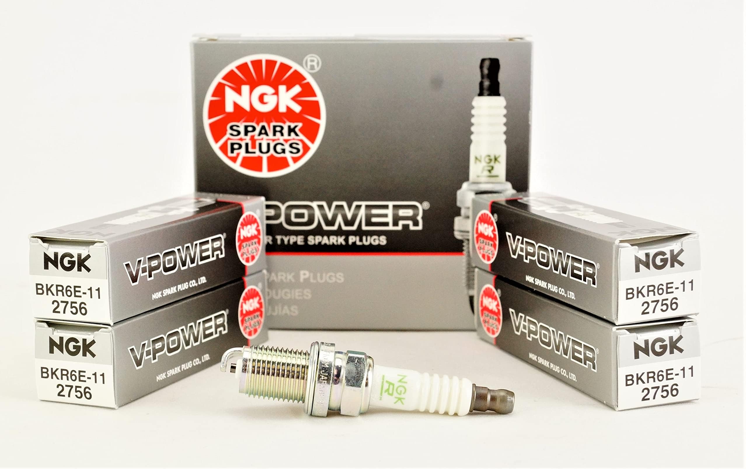 Amazon.com: 6 PCSNEW - NGK #2756 V-Power Resistor Type Spark Plugs ...