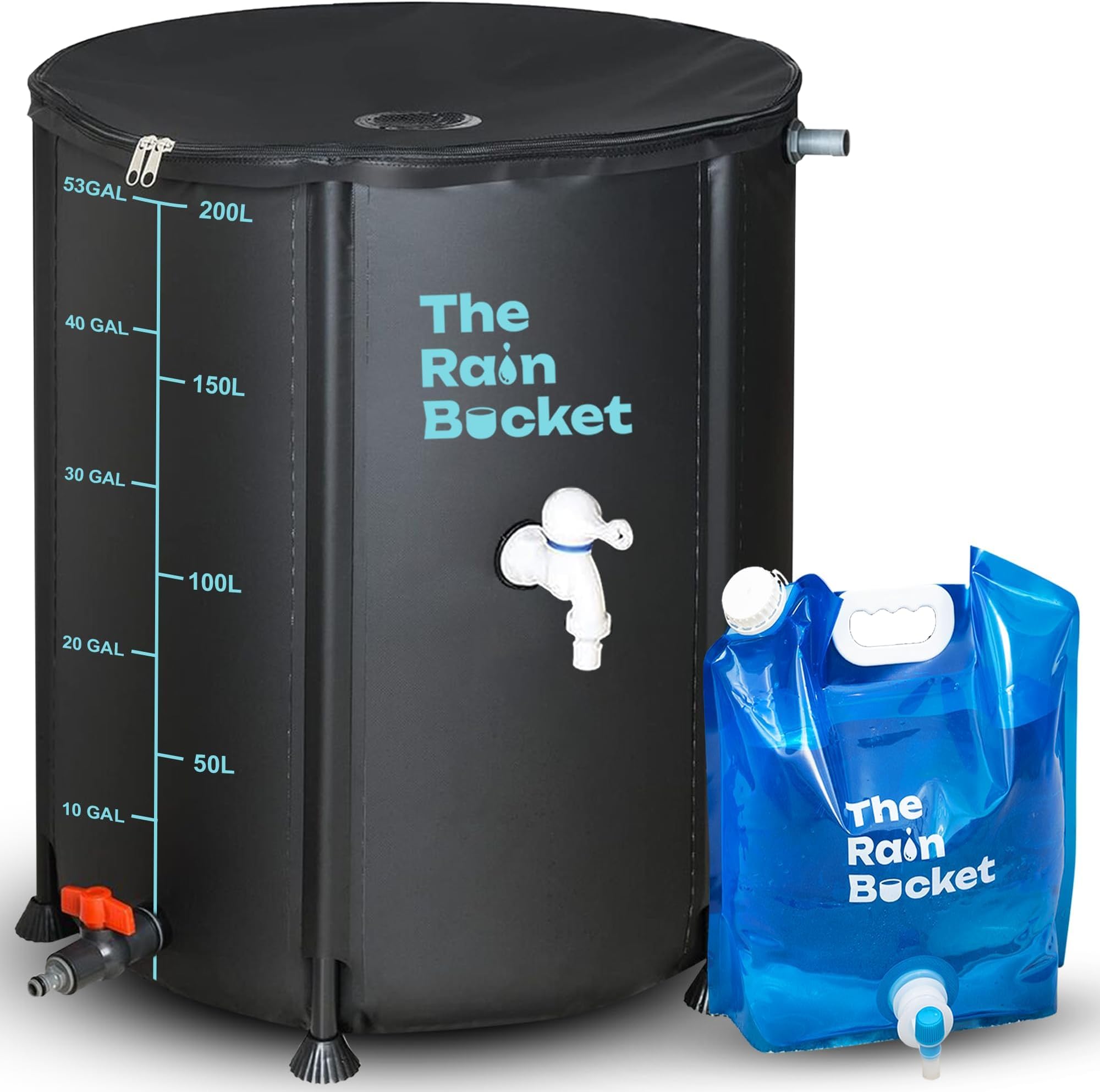 Amazon.com : Rain Barrel Water Collection System 100 Gallon ...