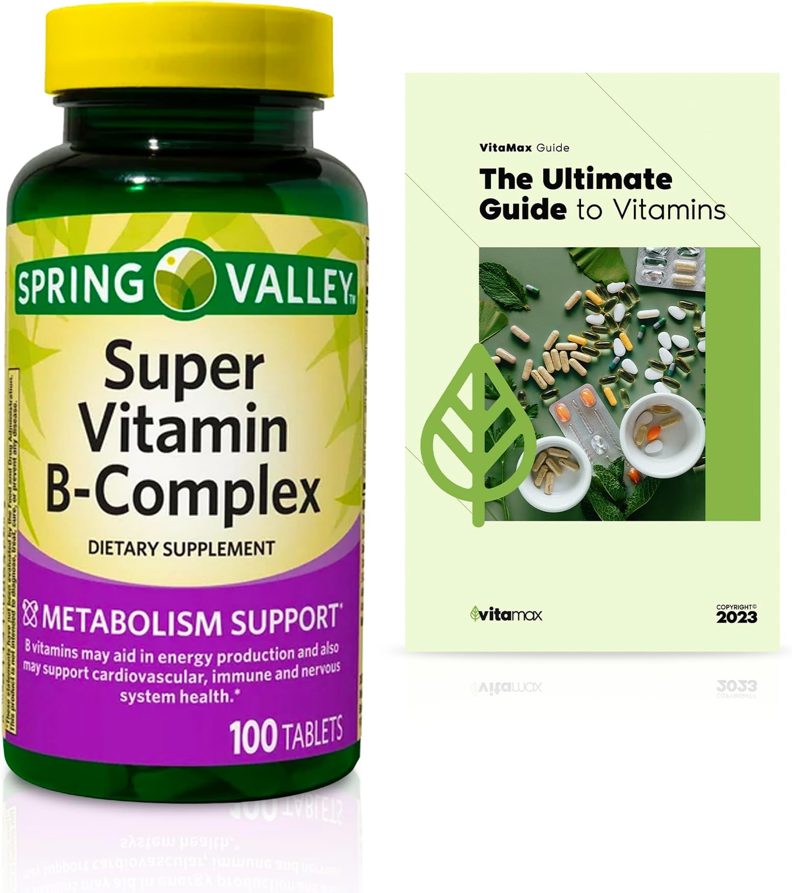 Amazon.com: Spring Valley Super Vitamin B-Complex Tablets Dietary ...