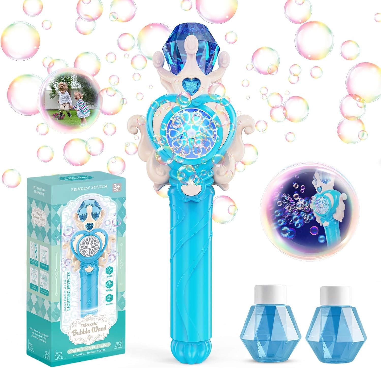 Amazon.com: PANACARE Magic Bubble Wand for Kids Bubble Machine with ...