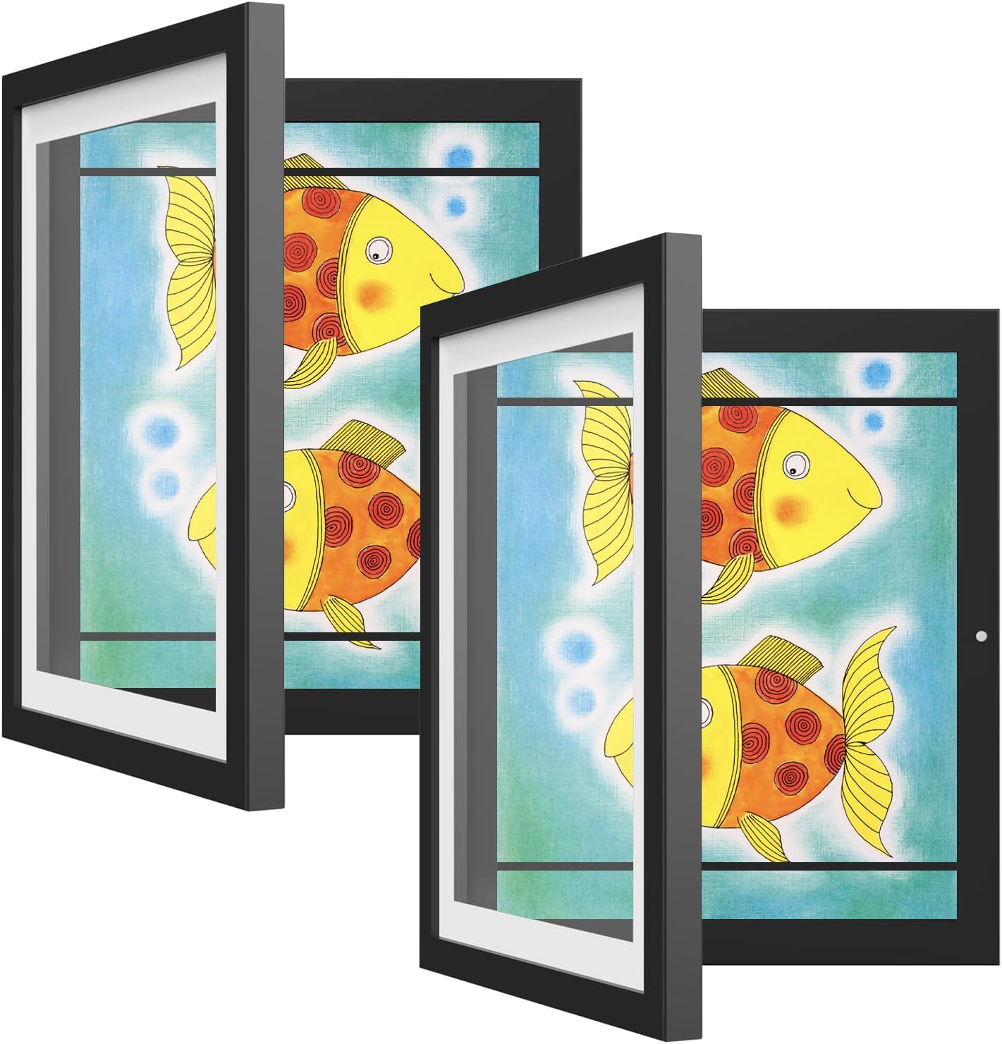 Amazon.com - 2 Pack Kids Art Frames,9x12" Kids Artwork Frames Front ...