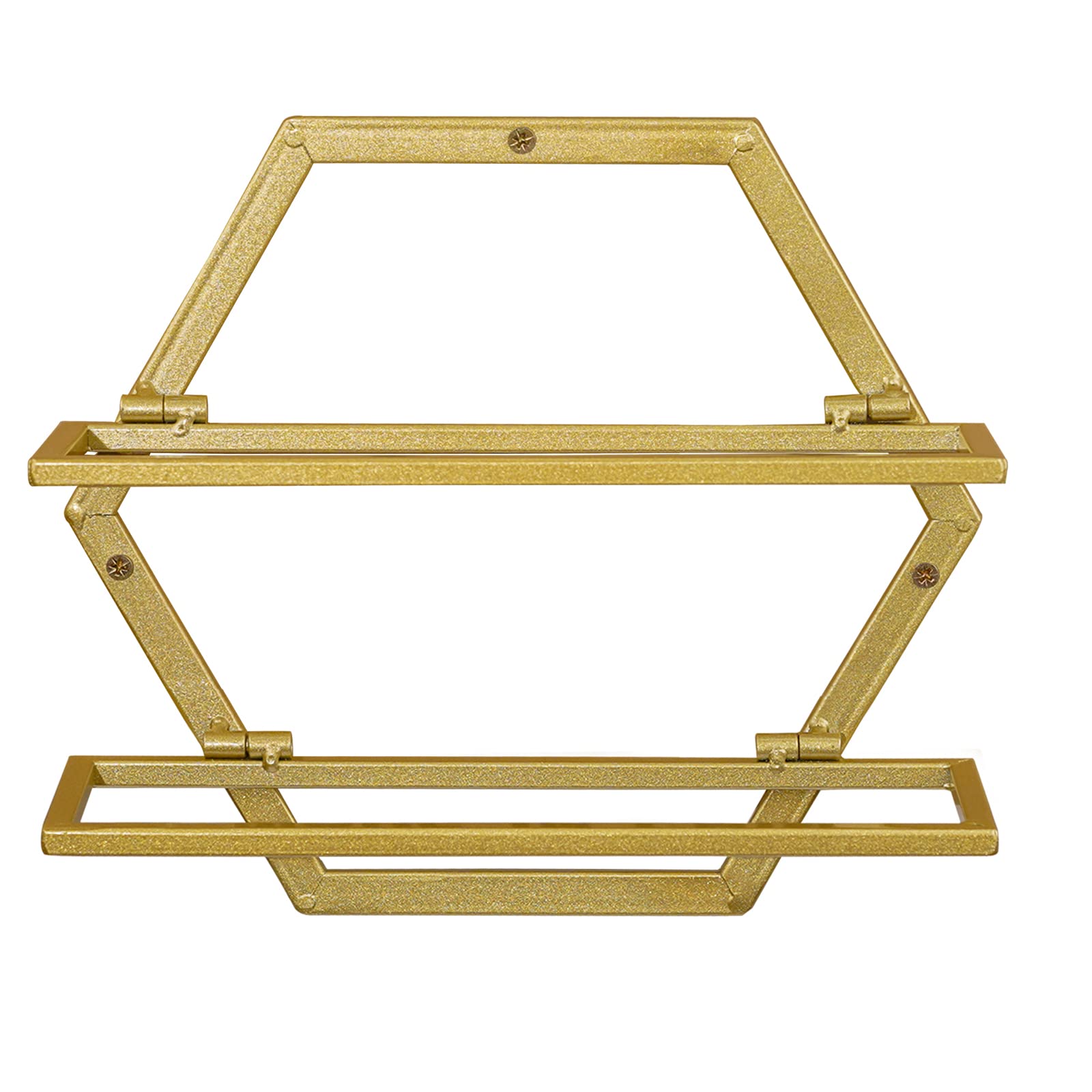 Snapklik.com : Wall Mounted Wine Bottle Rack, Gold Metal Hanging Wine ...