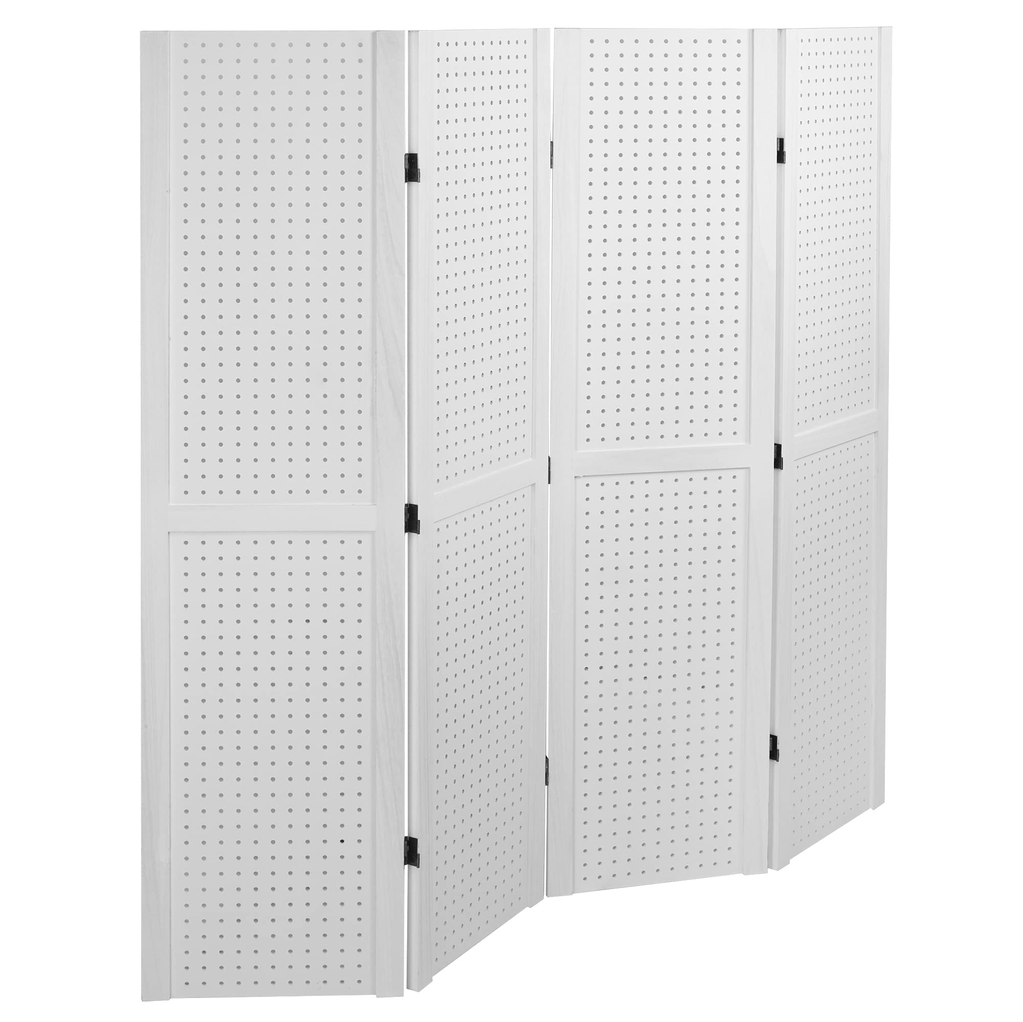 Amazon.com: VIVO Rustic Wood Freestanding 60 x 60 inch Pegboard Panel ...
