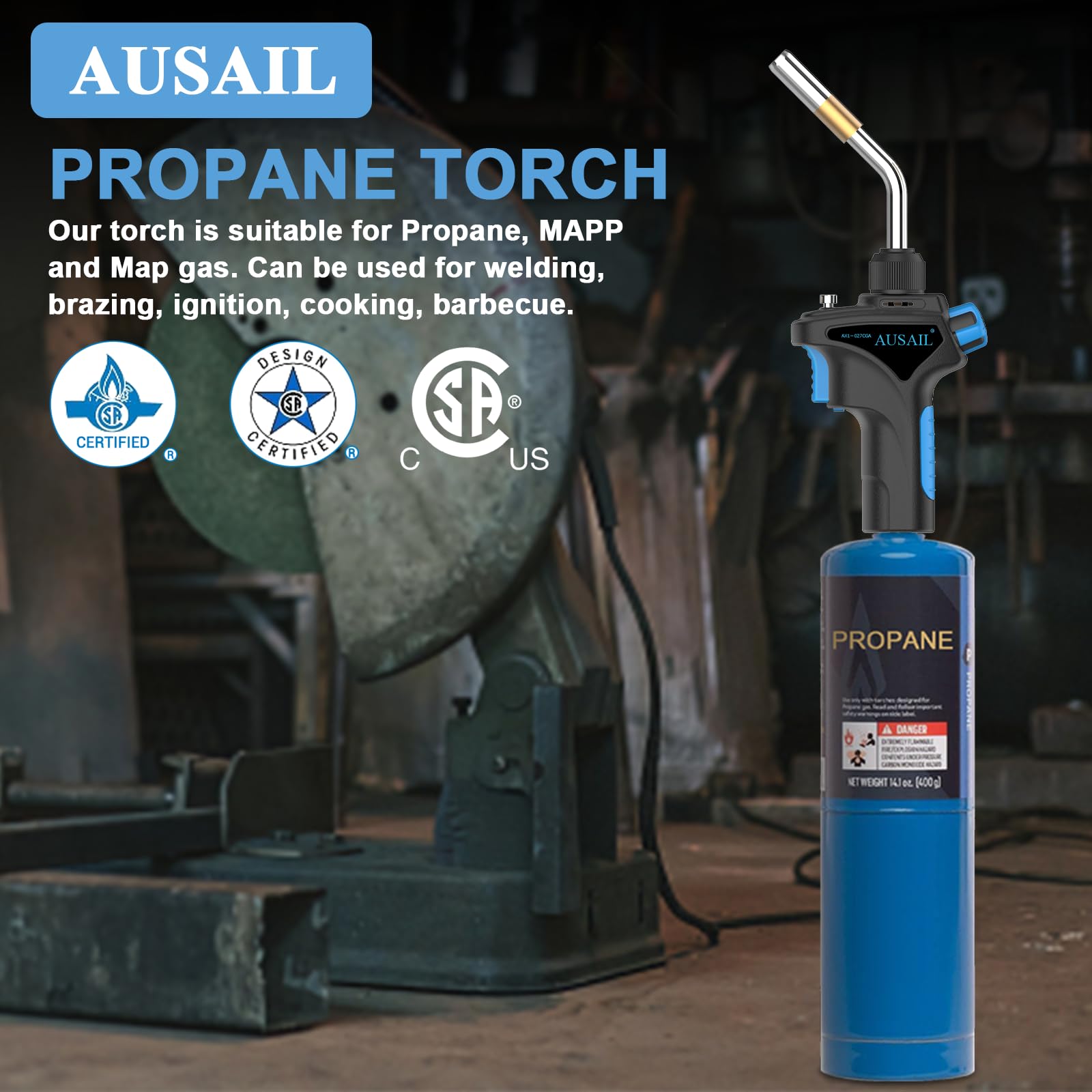 Snapklik.com : Propane Torch Head, Mapp/Map Gas Torch, High Intensity ...