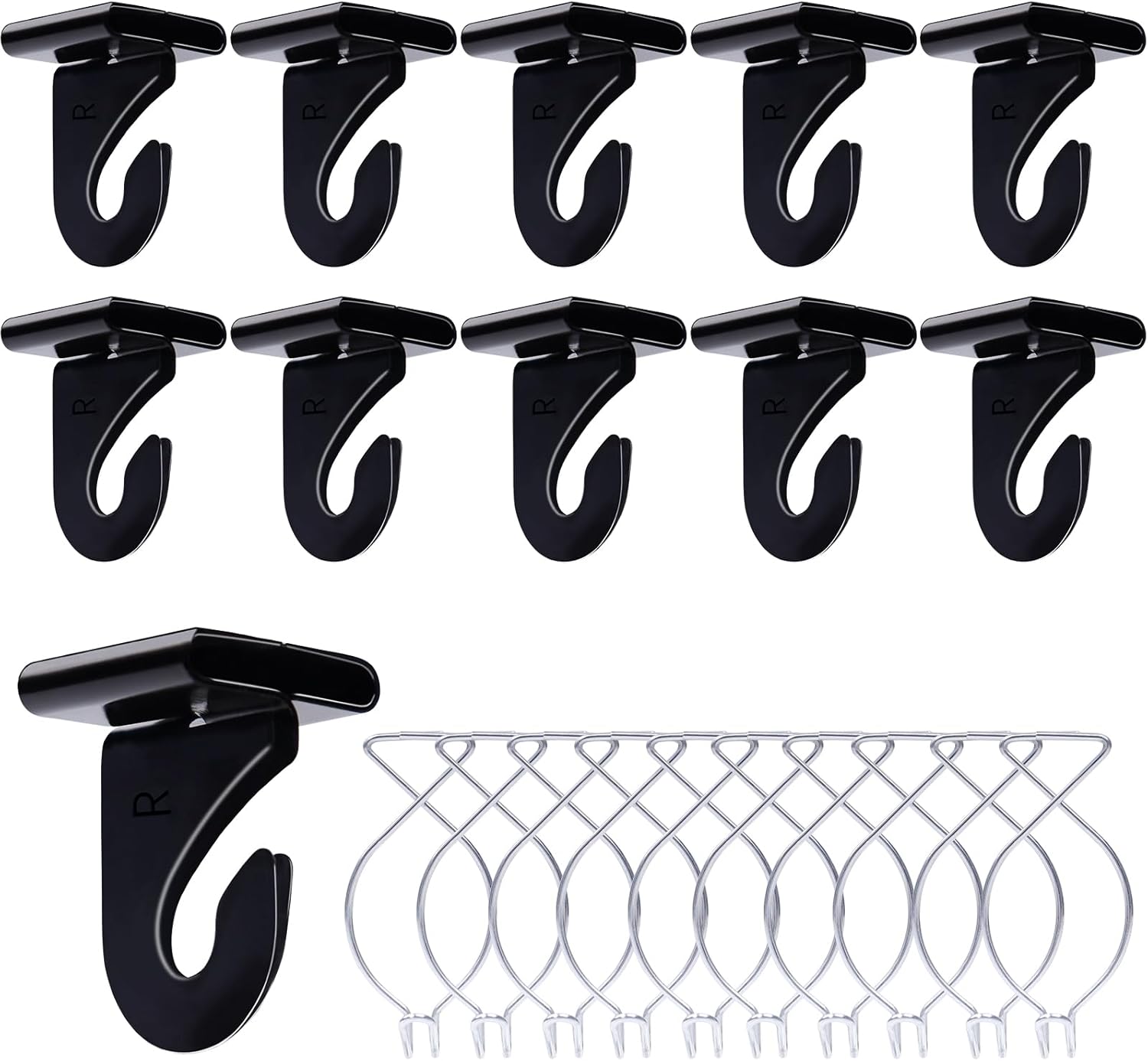 Amazon.com: OALEN 20 Drop Ceiling Hooks for Classrooms & Offices, Black ...