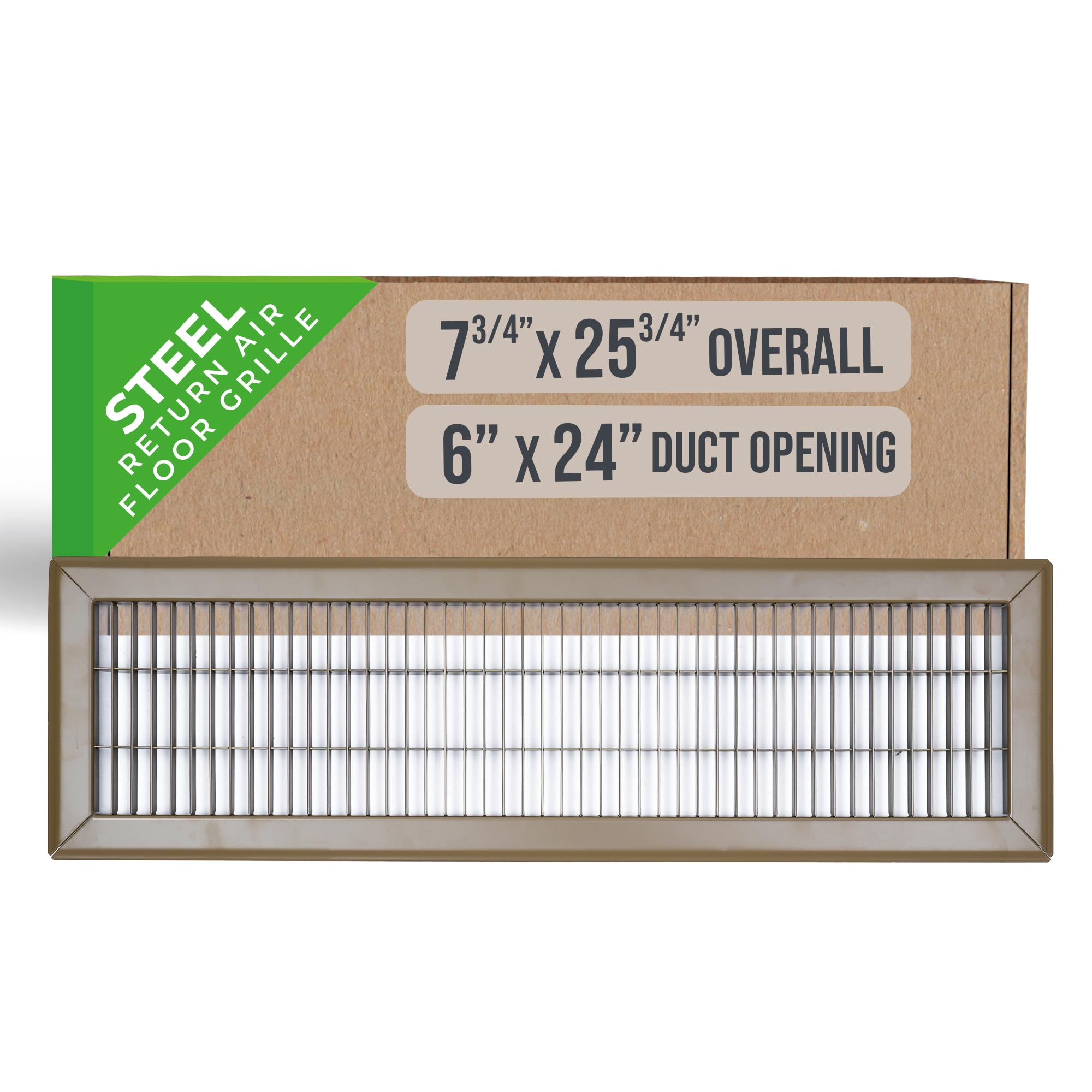 Snapklik.com : Fits 6x24 And 24x6 Duct Opening Return Air Floor Grille ...